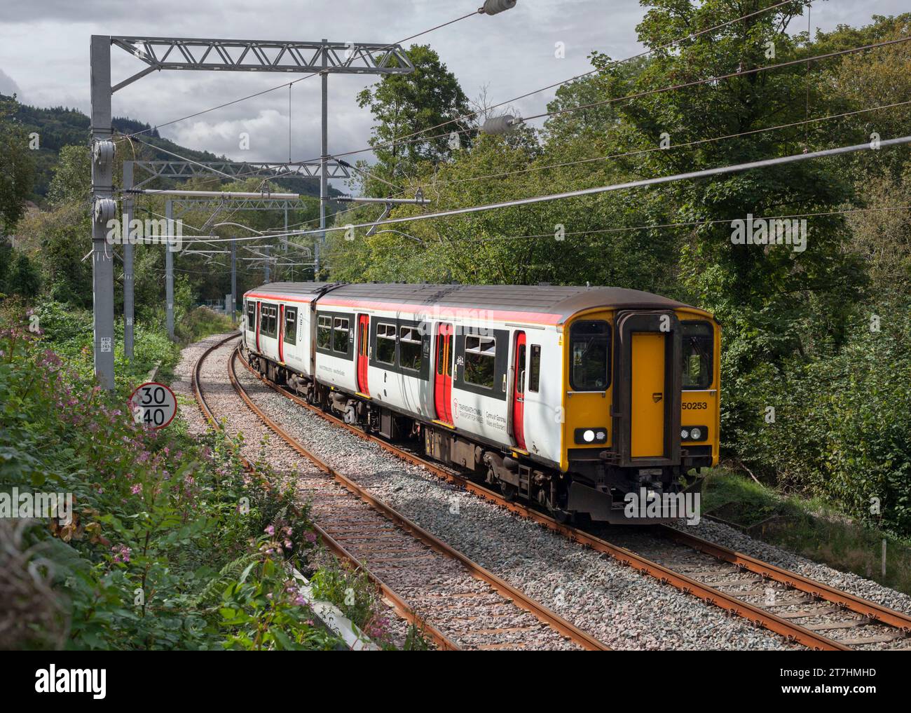 Transport For Wales class 150 DMU train 150253 at Cwmpennar South Wales ...