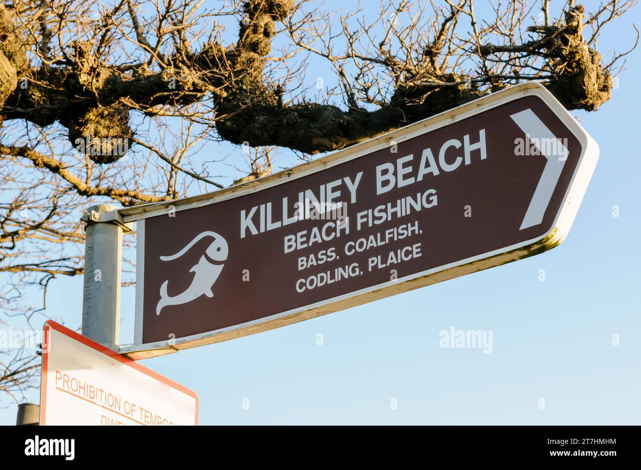 Sign to Killiney Beach, Dalkey, Dublin Stock Photo - Alamy