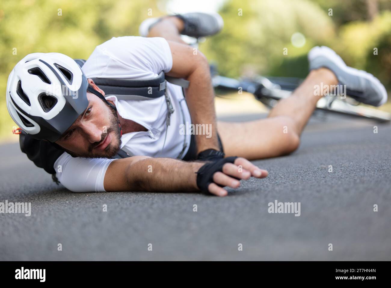 Man falling from bike hi-res stock photography and images - Alamy