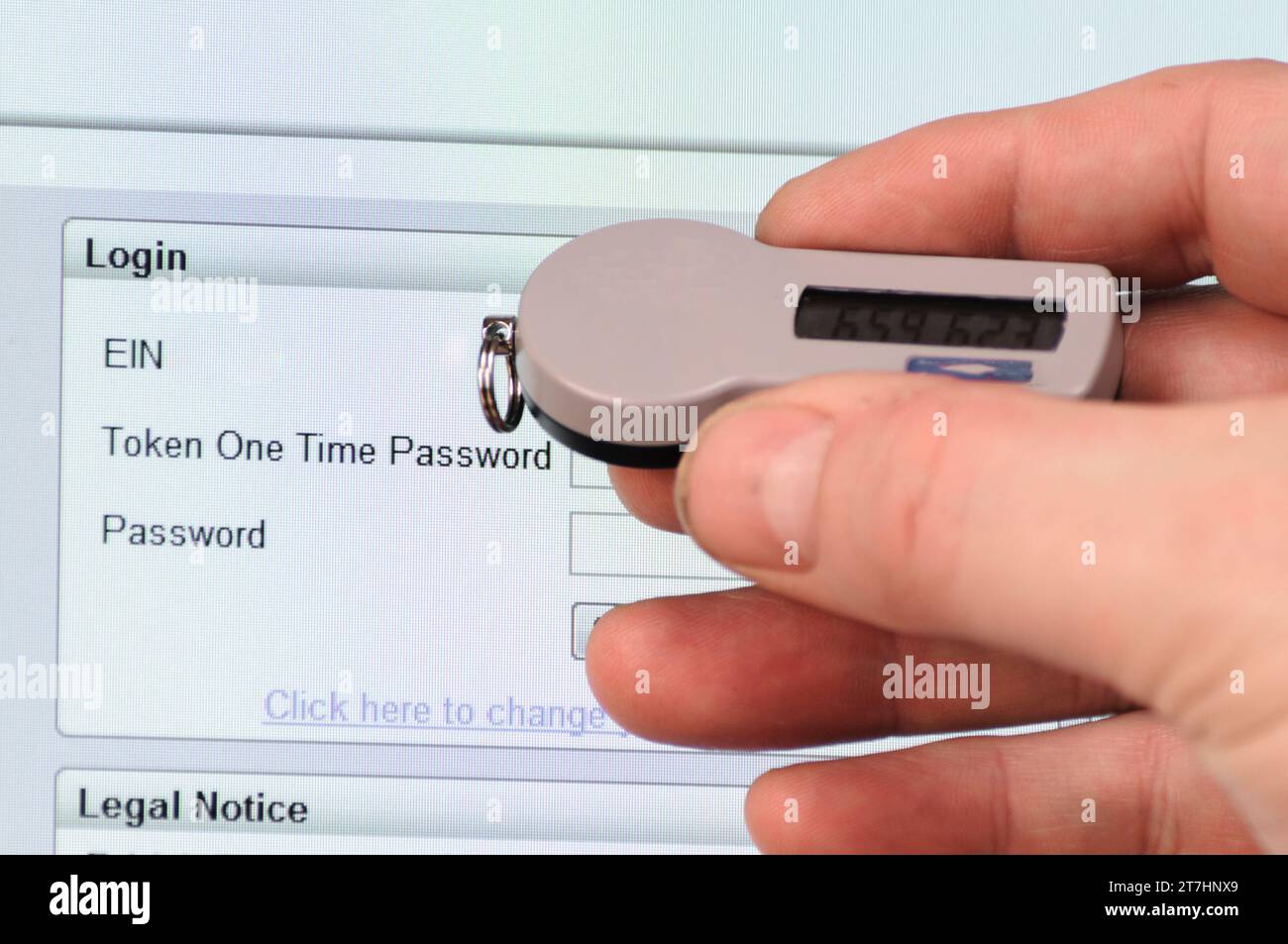 Man uses SecureID token to log into a website needing a userID ...