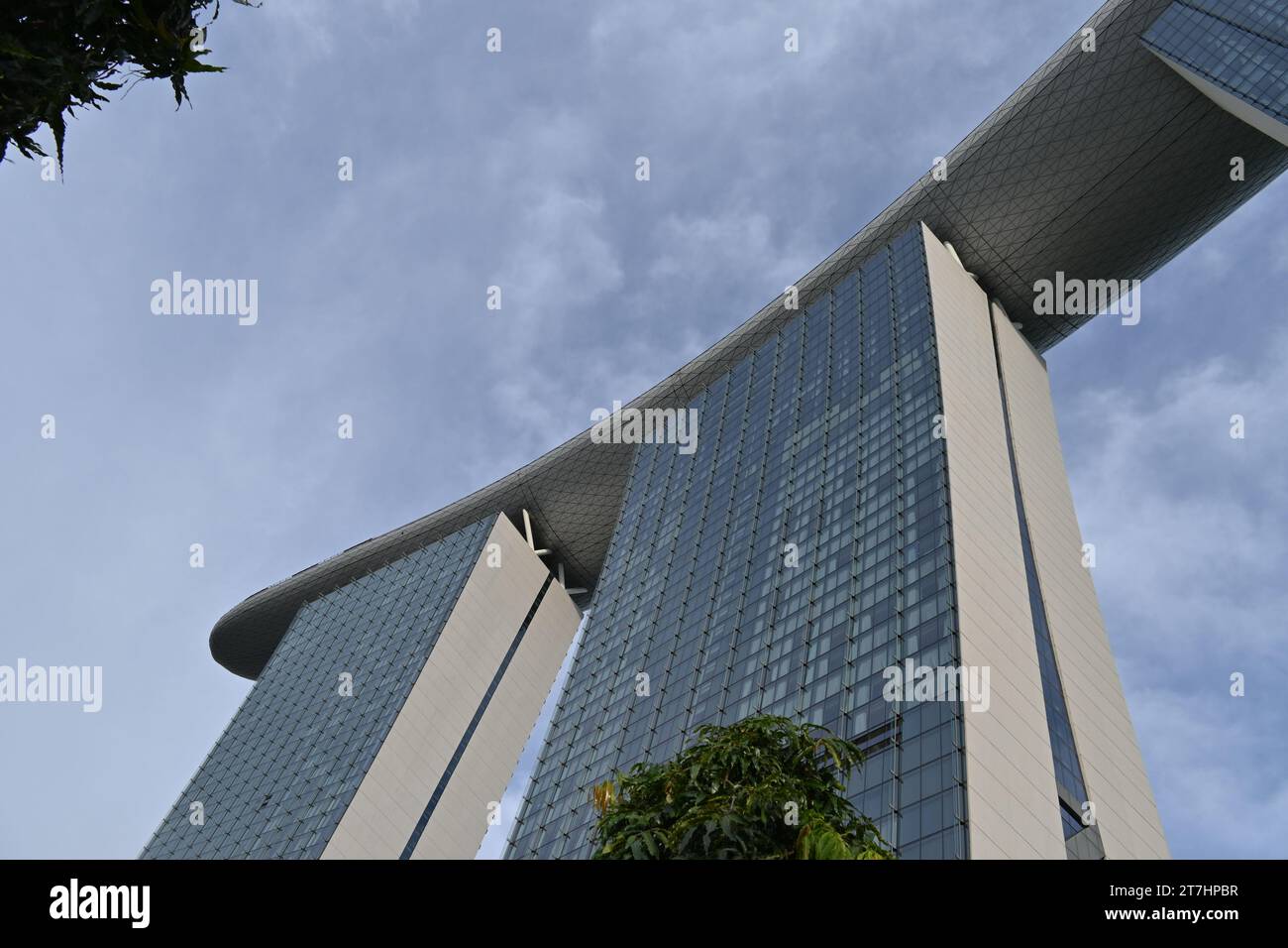 View of Marina Bay Sands, an integrated resort fronting Marina Bay in ...