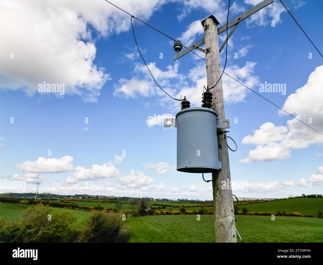 Pole mounted transformer hi-res stock photography and images - Alamy