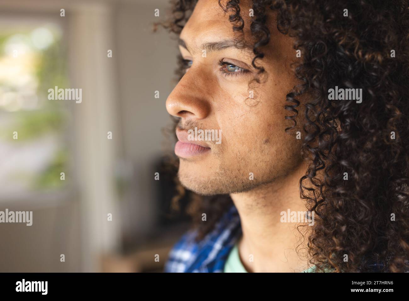 Portrait happy biracial man long hi-res stock photography and images ...