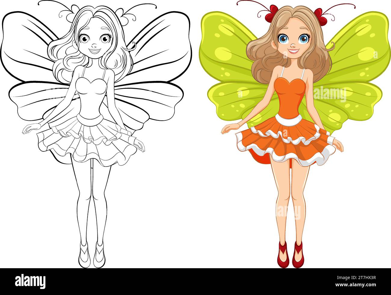 A whimsical doodle outline for coloring pages Stock Vector Image & Art ...