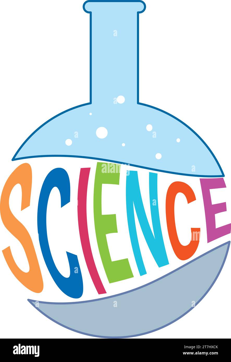 Vector cartoon illustration of science lab tools and equipment Stock ...