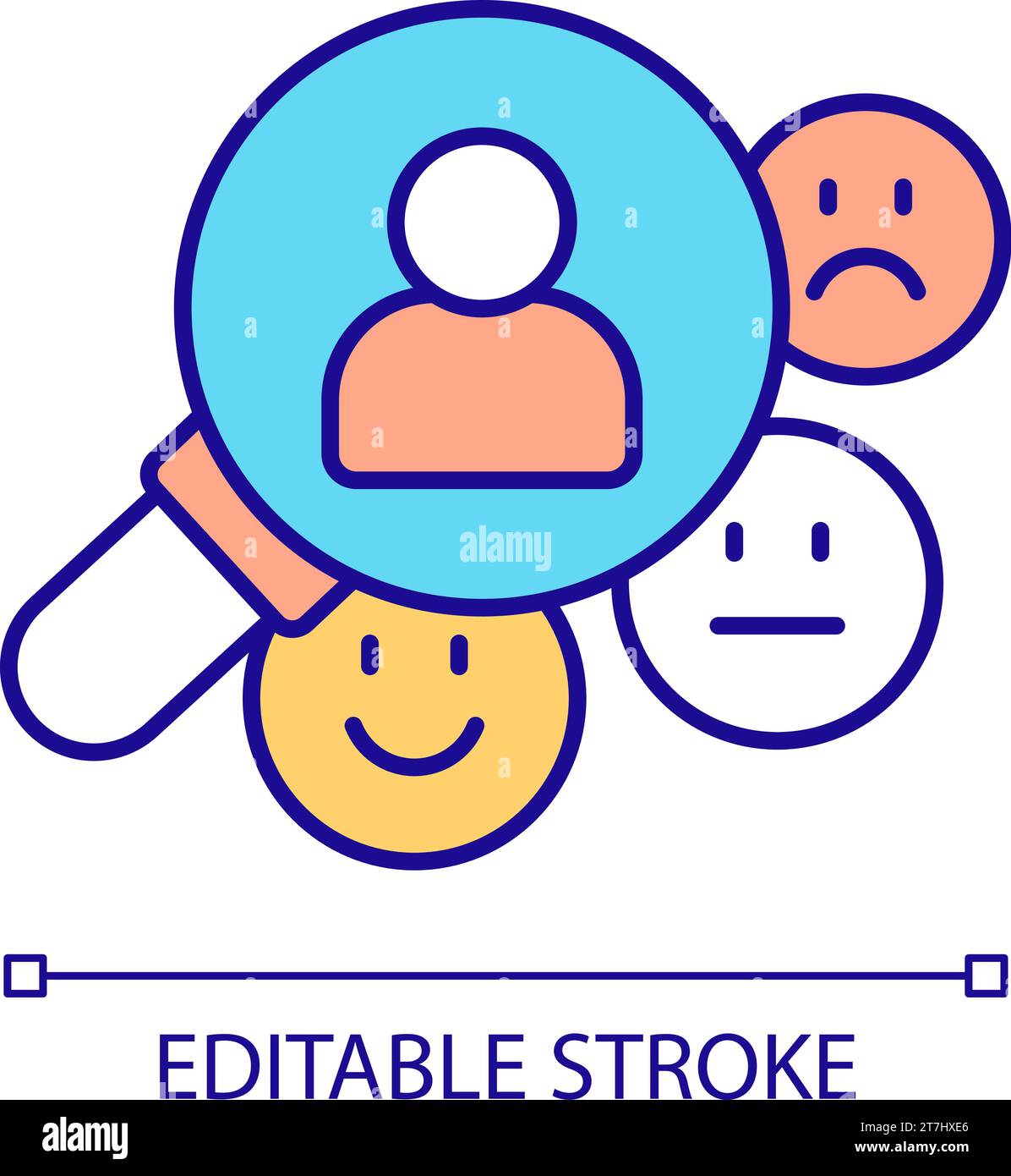 Editable creative thin line behaviorism icon Stock Vector Image & Art ...