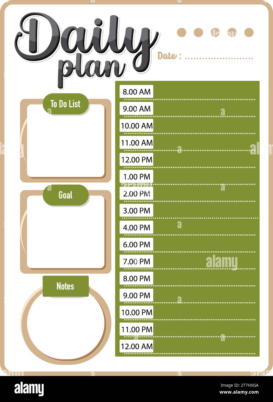 Daily lesson plan Cut Out Stock Images & Pictures - Alamy