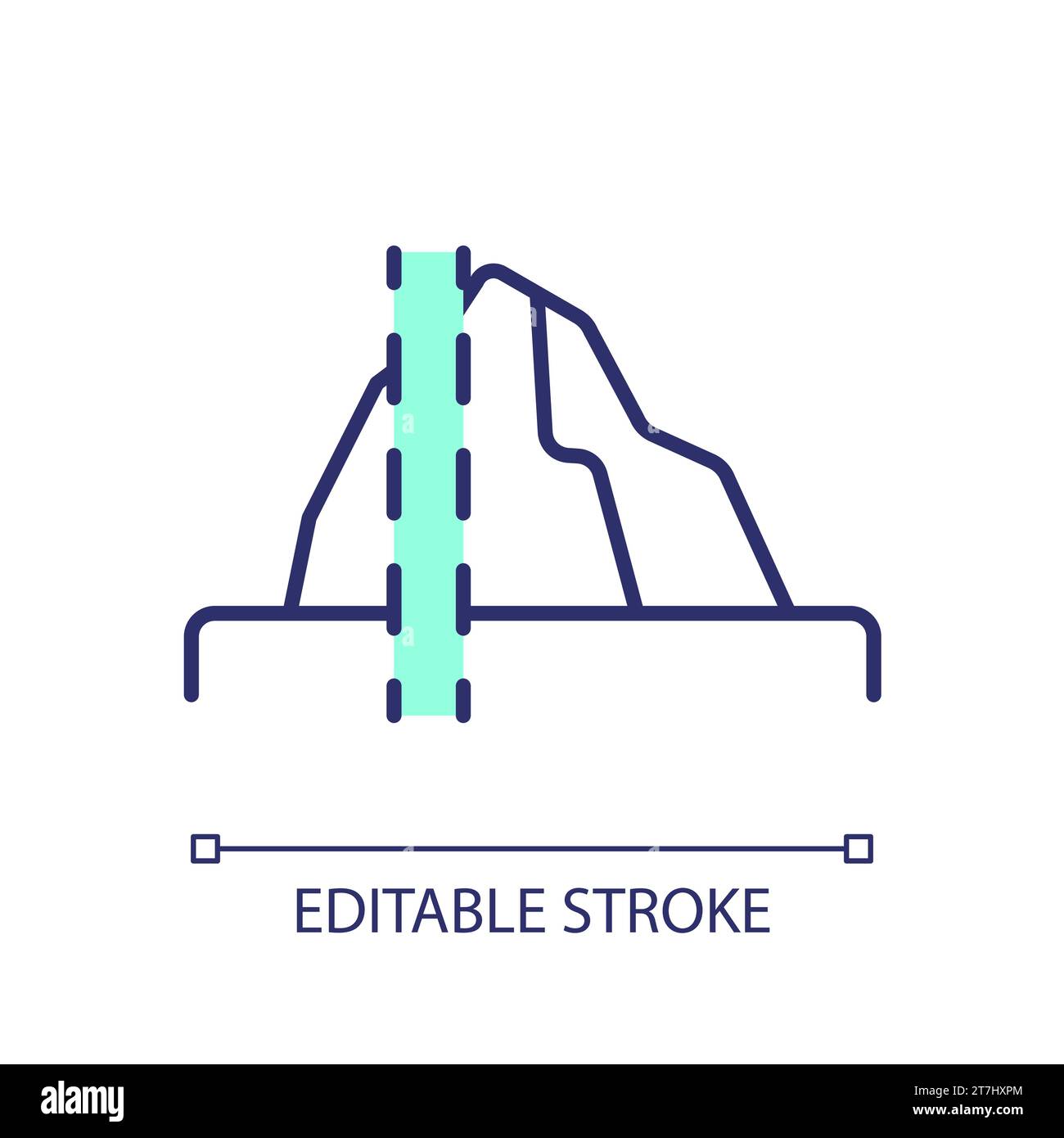 2D simple thin line ice core analysis icon Stock Vector Image & Art - Alamy
