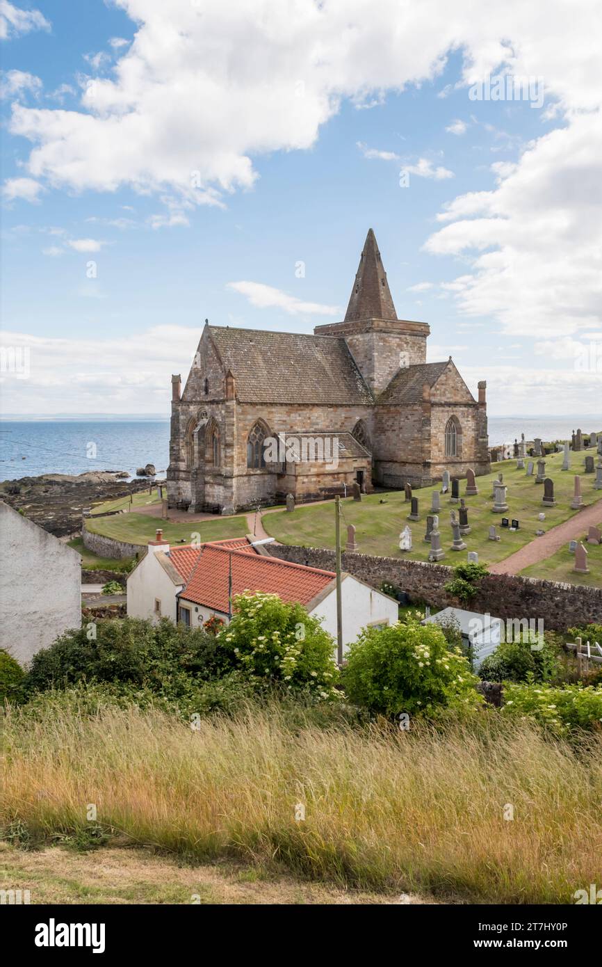 St Monans church on the edge of the village of St Monans in the East ...