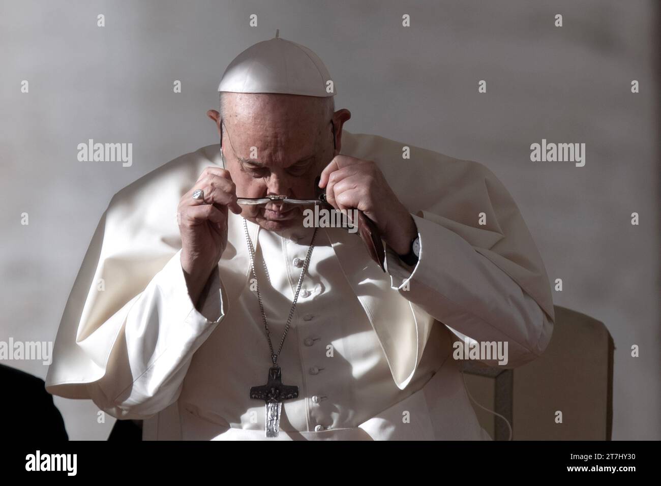 vatican City, Vatican, 15 November 2023. Pope Francis during his weekly ...
