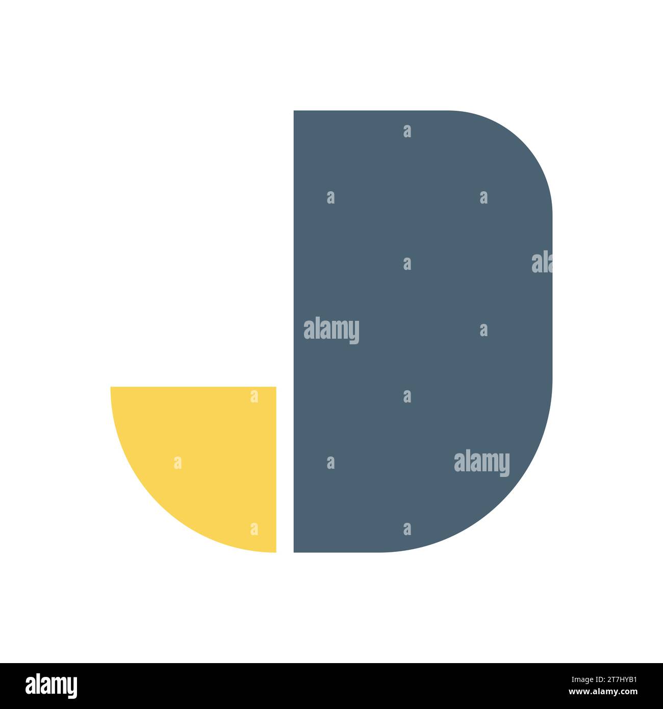 Display bauhaus vector font bold letter logo J alphabet capital ...