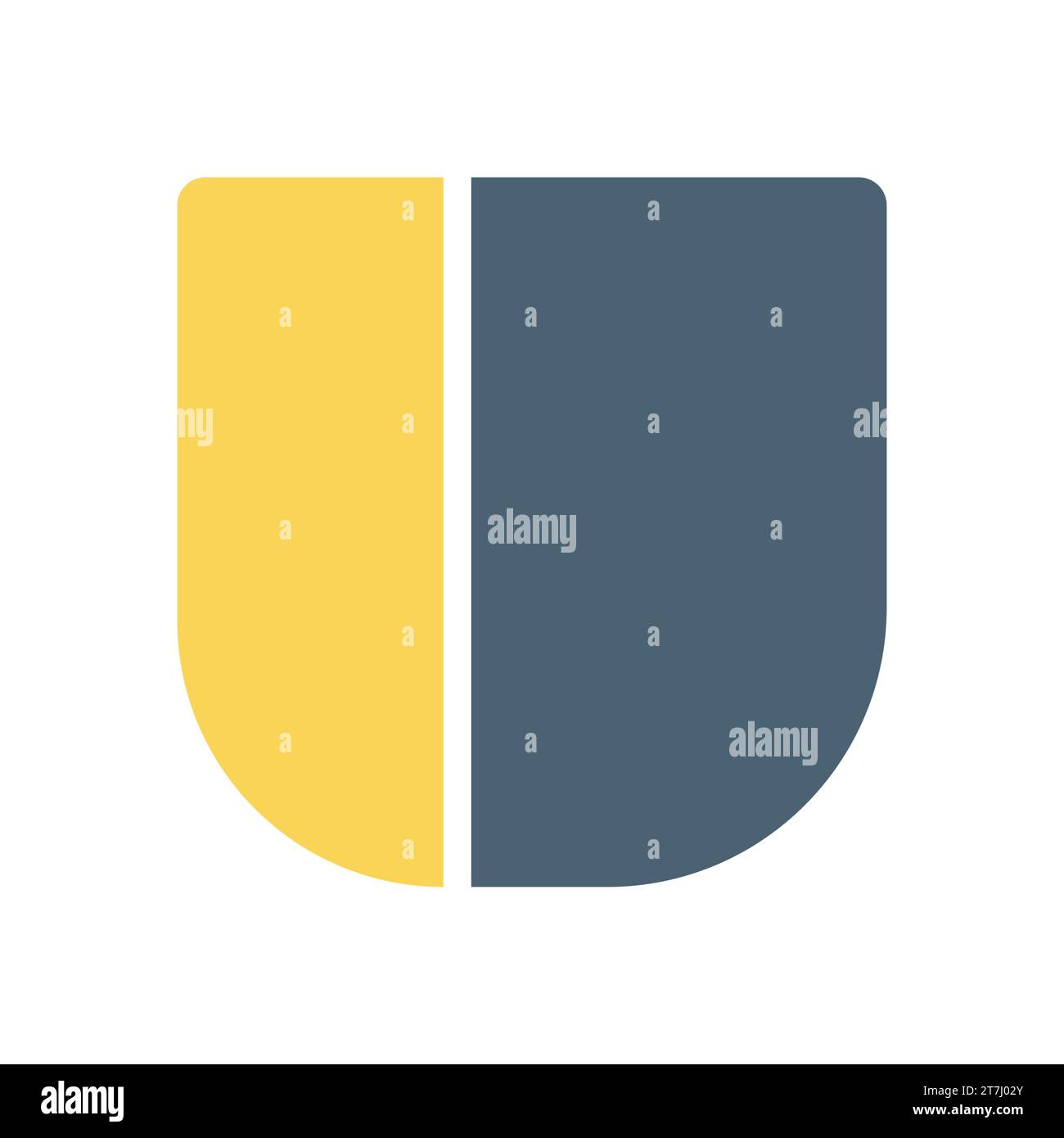 Display bauhaus vector font bold letter logo U alphabet capital ...