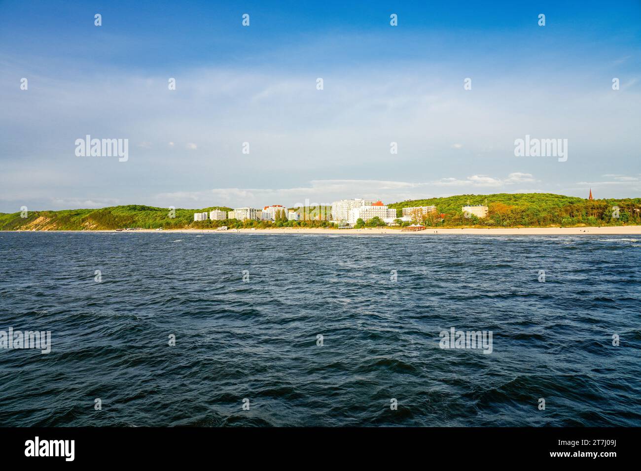 Beach near Misdroy in Poland. Natural coastal section on the Polish ...