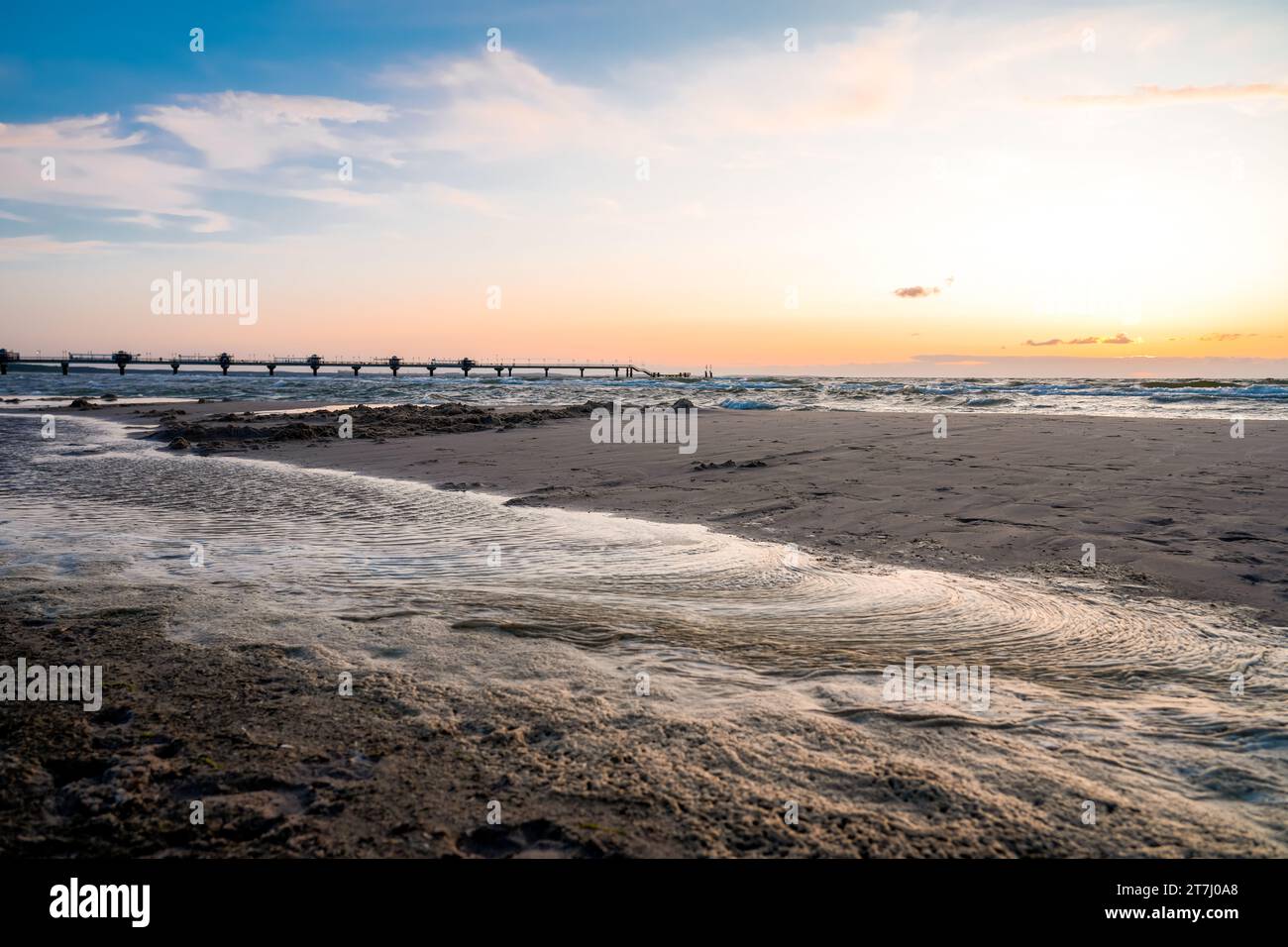 Beach near Misdroy in Poland. Natural coastal section on the Polish ...