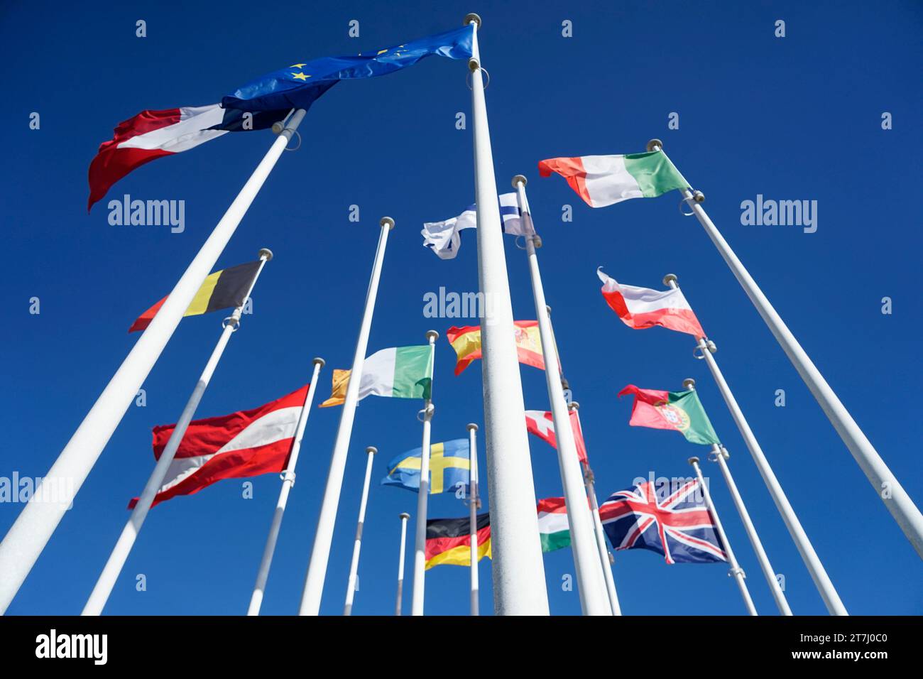 EUROPEAN FLAGS - EUROPE - FLAGS © F.BEAUMONT Stock Photo - Alamy