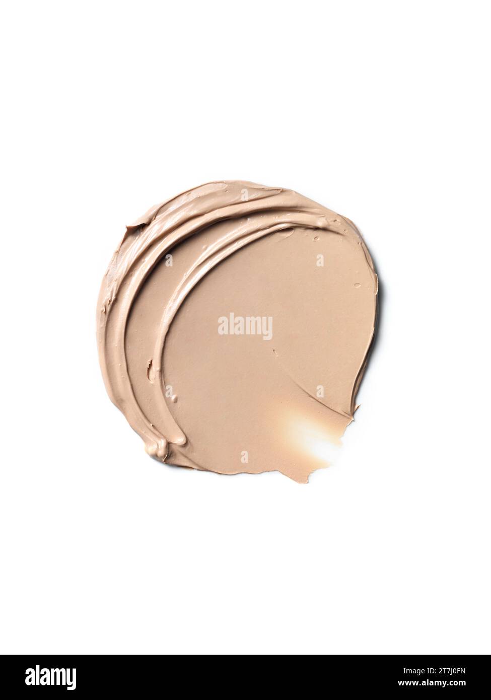 Eyeshadow primer composition texture isolated on white background ...