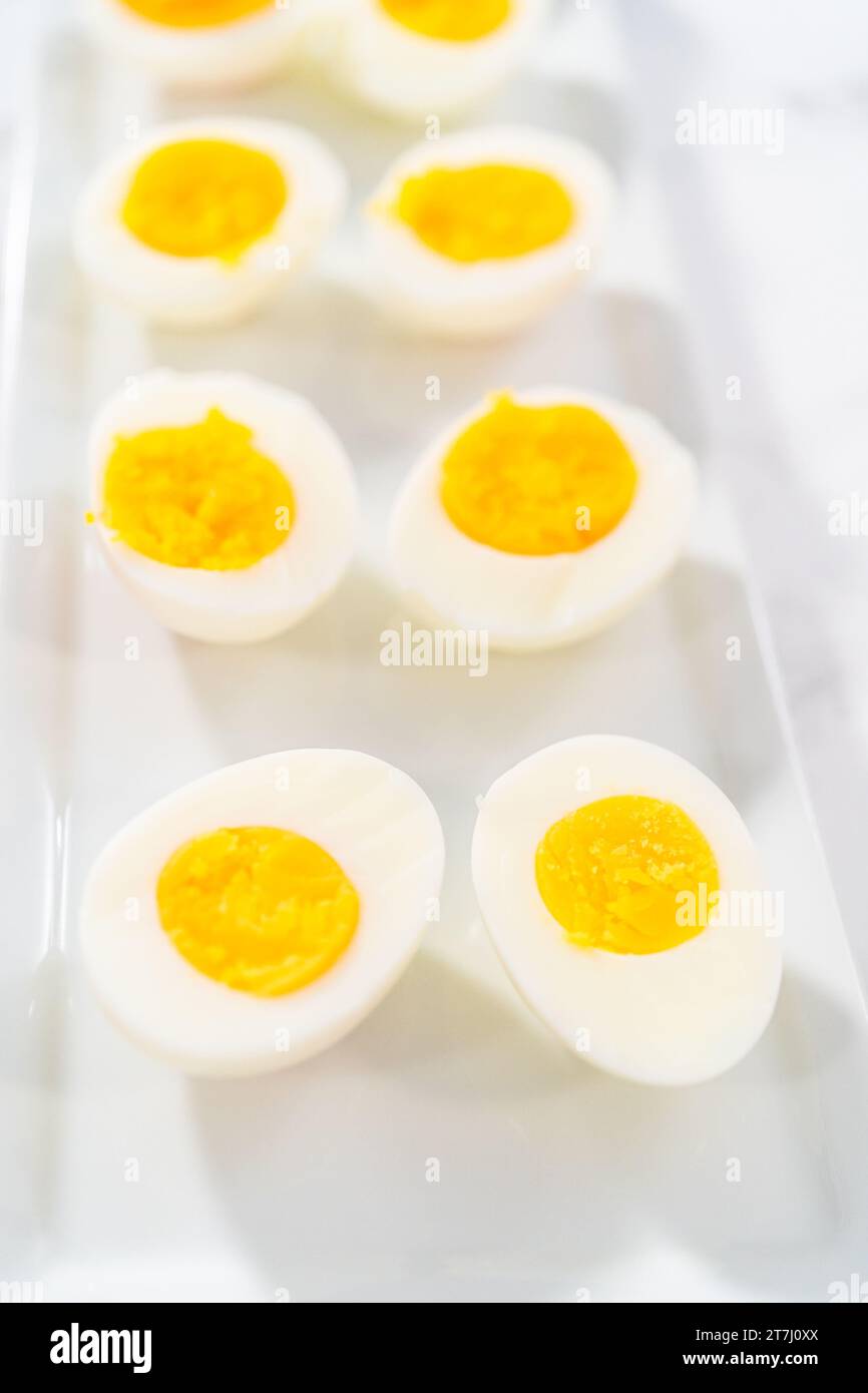Hard boiled eggs Stock Photo - Alamy