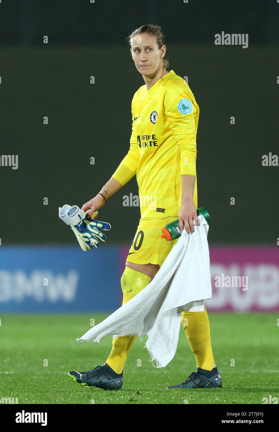 Chelsea goalkeeper Ann-Katrin Berger after the UEFA Women's Champions ...