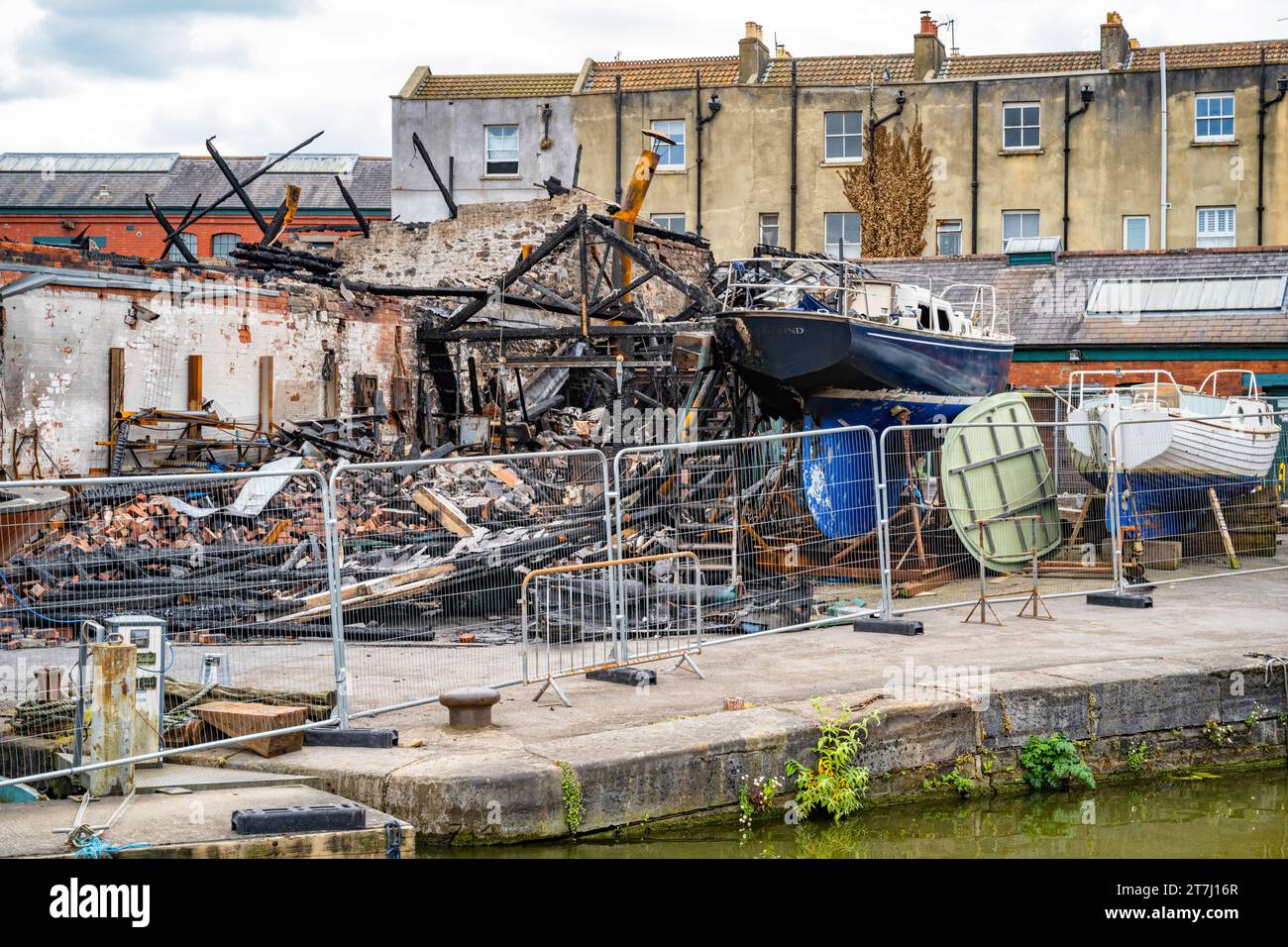 Aftermath of the devastating fire at Underfall Yard, Bristol, on 5 May ...