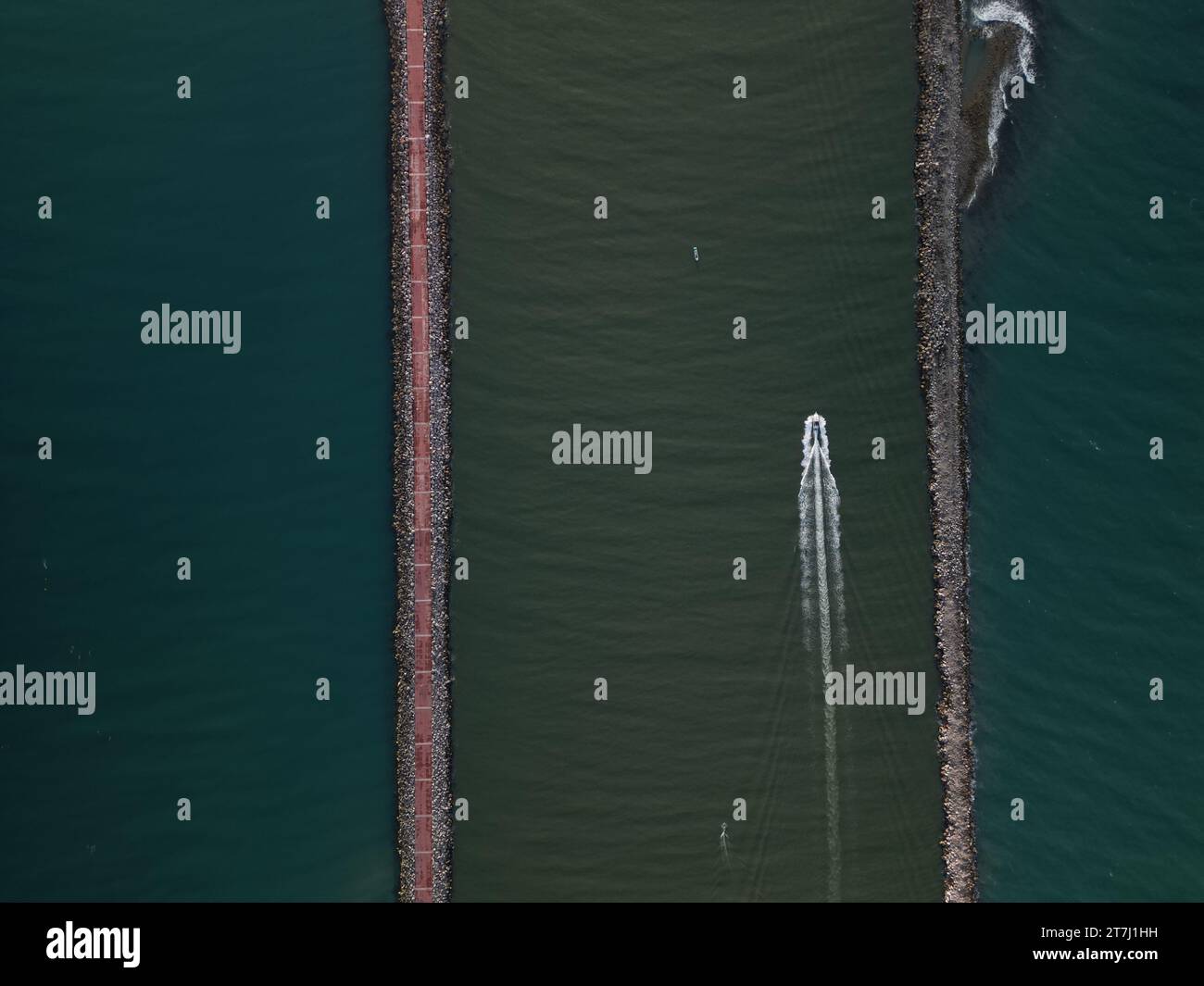 An aerial view of the Miramar beach at Tampico, Tamaulipas in Mexico ...