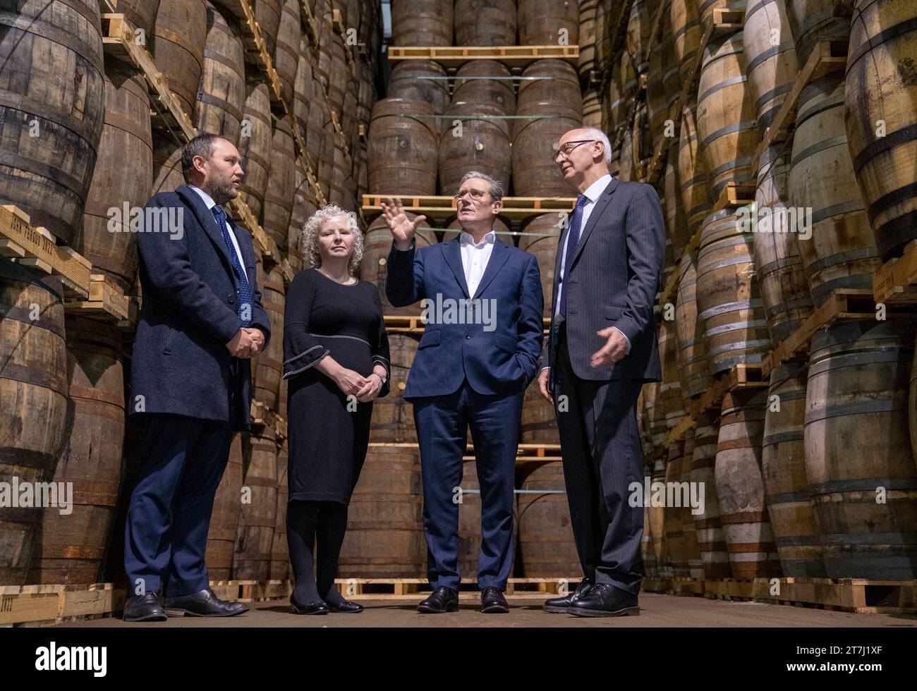 Labour leader Sir Keir Starmer with (left) Ian Murray MP and Claire ...