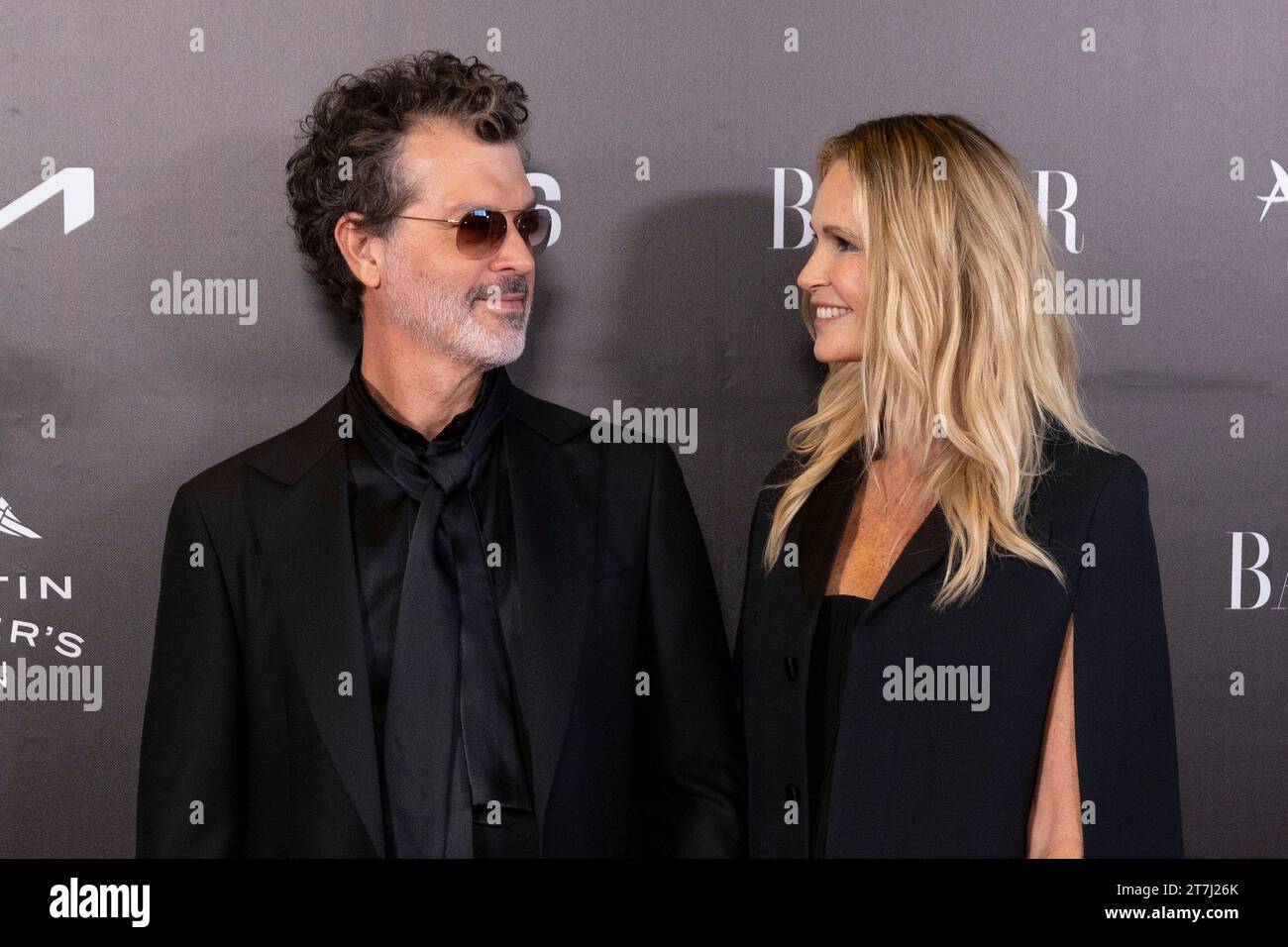 Madrid, Spain. 15th Nov, 2023. Doyle Bramhall II and Elle Macpherson attend the Harper's Bazaar ...