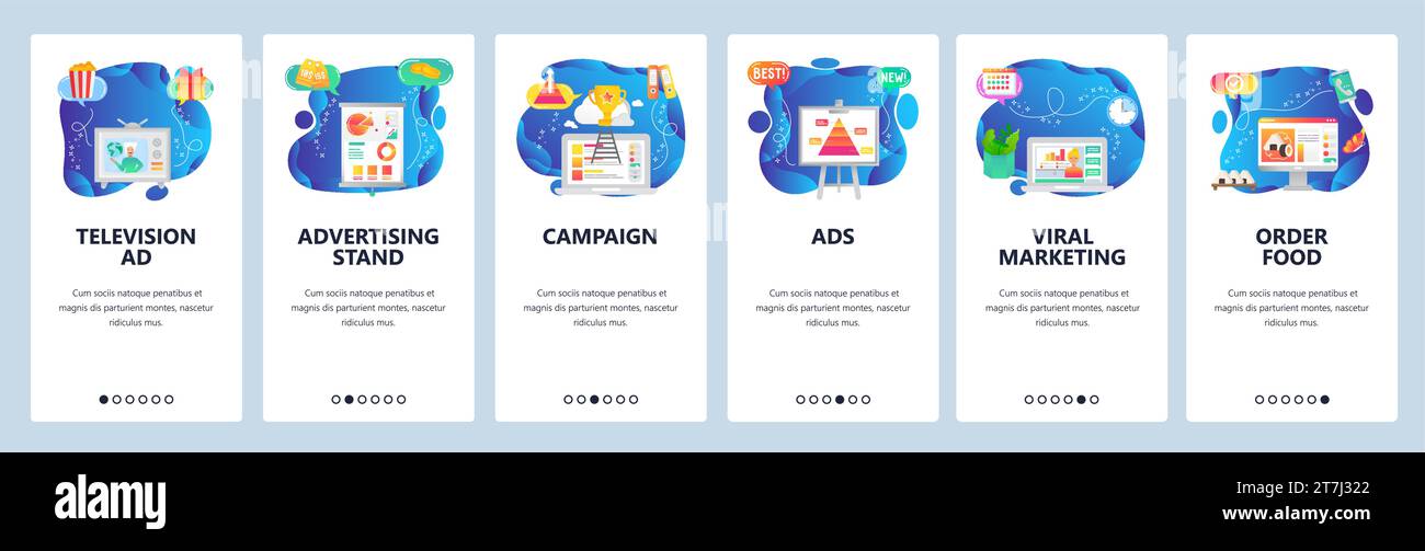 Onboarding For Web Site And Mobile App Menu Banner Vector Template For Website And Application