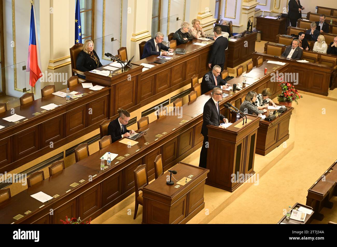 Prague, Czech Republic. 16th Nov, 2023. ANO movement chairman Andrej ...
