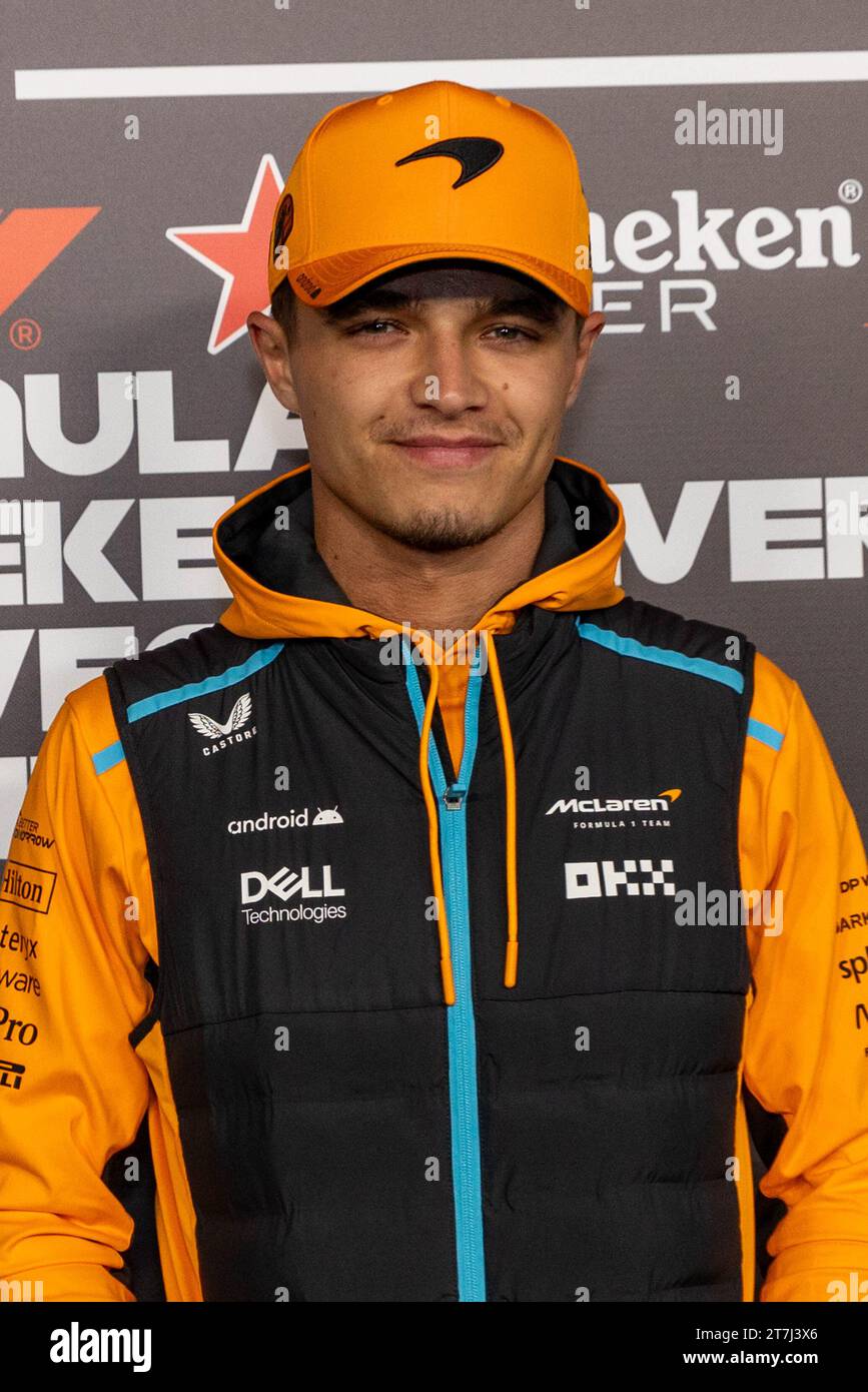 Las Vegas, USA. 15th Nov, 2023. Lando Norris of McLaren attends the ...