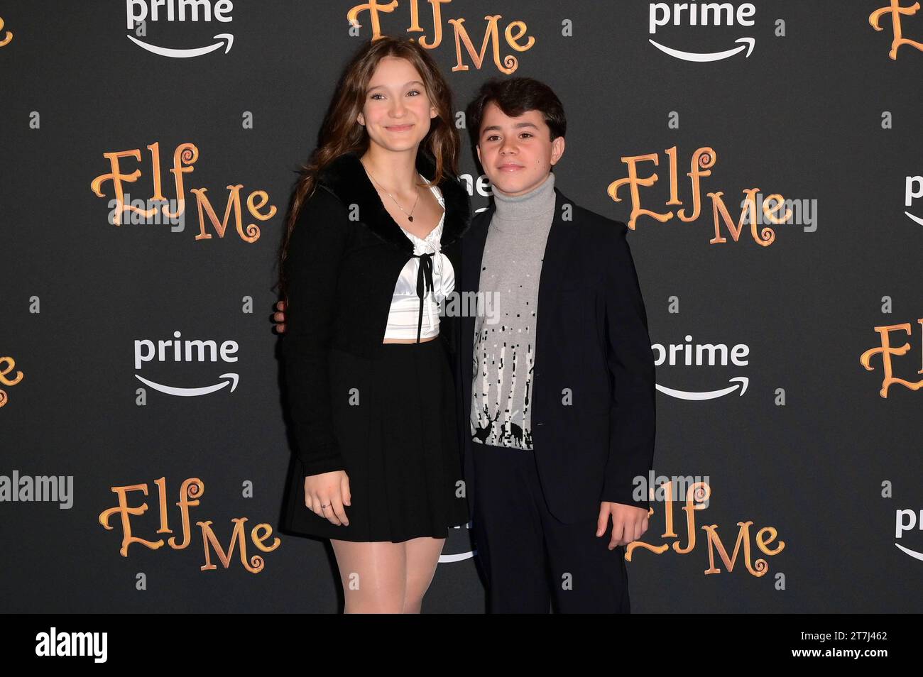 Giulia Rebeggiani und Federico Ielapi bei der Premiere des Amazon Prime ...