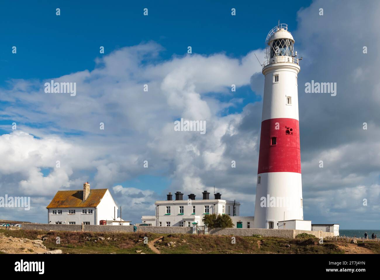 Portland Lighthouse, Portland Bill, Dorset, England, UK: 41-metre-tall ...