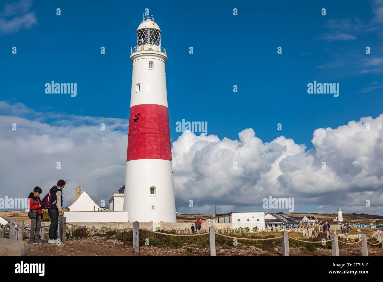 Portland Lighthouse, Portland Bill, Dorset, England, UK: 41-metre-tall ...
