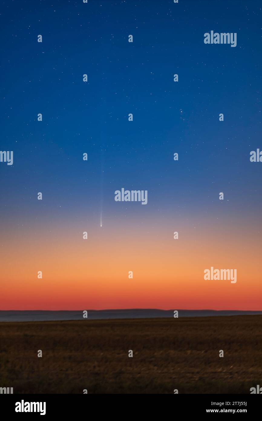 Comet Nishimura (C/2023 P1) captured about 25 minutes after rising in ...