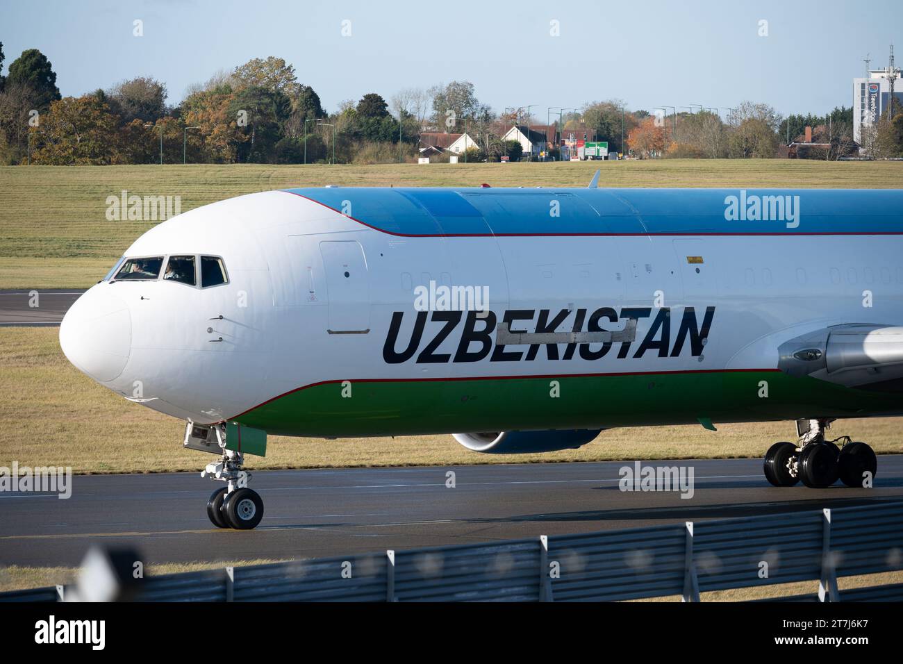 Uzbekistan Airlines Boeing 767-33P at Birmingham Airport, UK (UK67002 ...