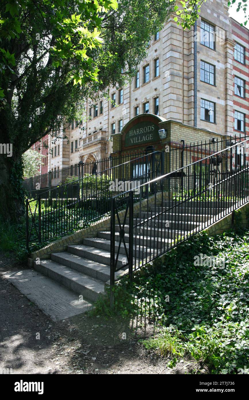 The Harrods Village (part of the Harrods furniture depository) is ...