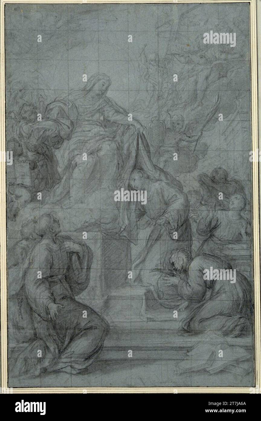 Agostino Masucci The Madonna with the seven founders of the Servite ...