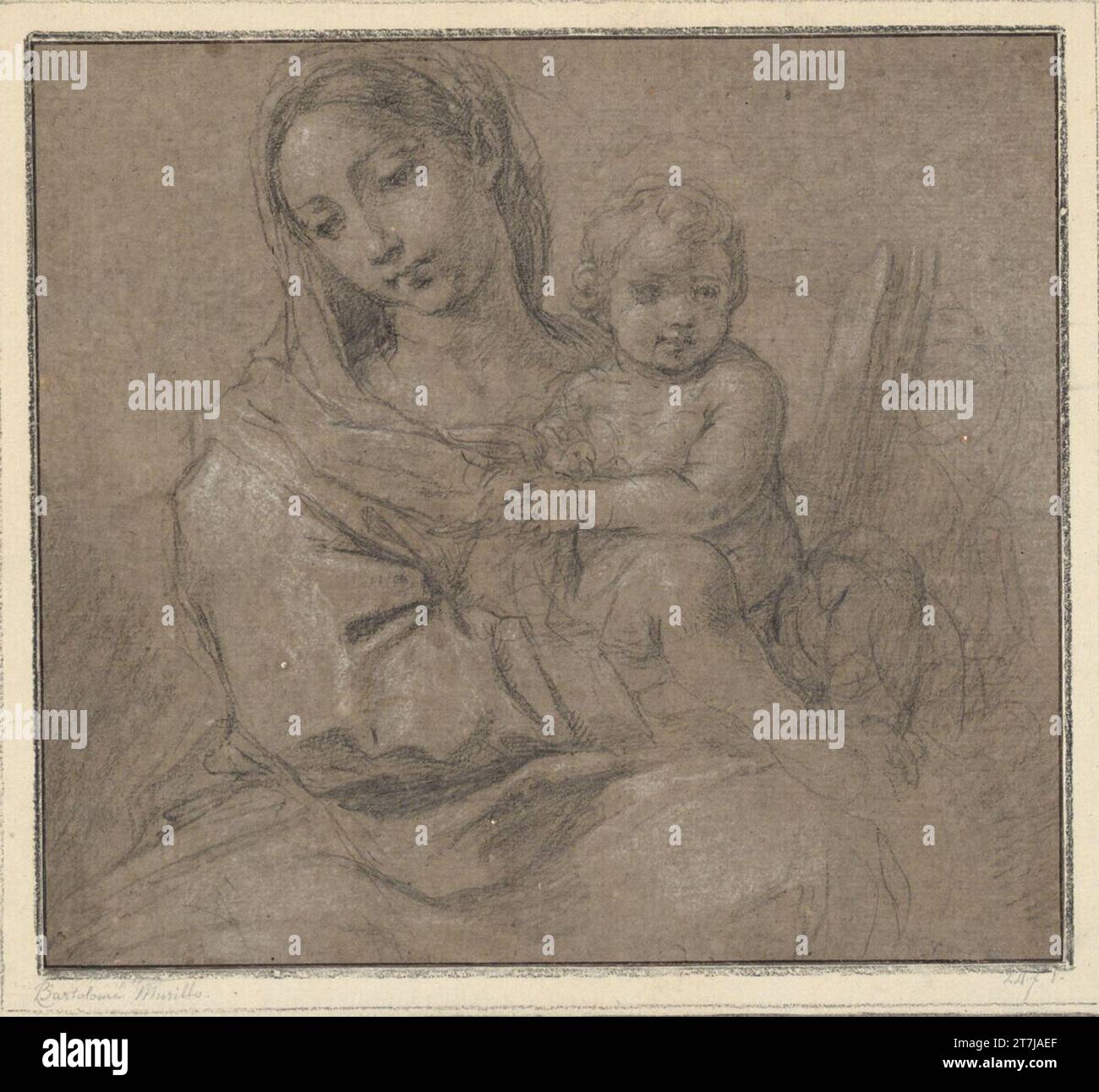 Bartolomé Esteban Murillo The child of Jesus with the virgin Mary ...