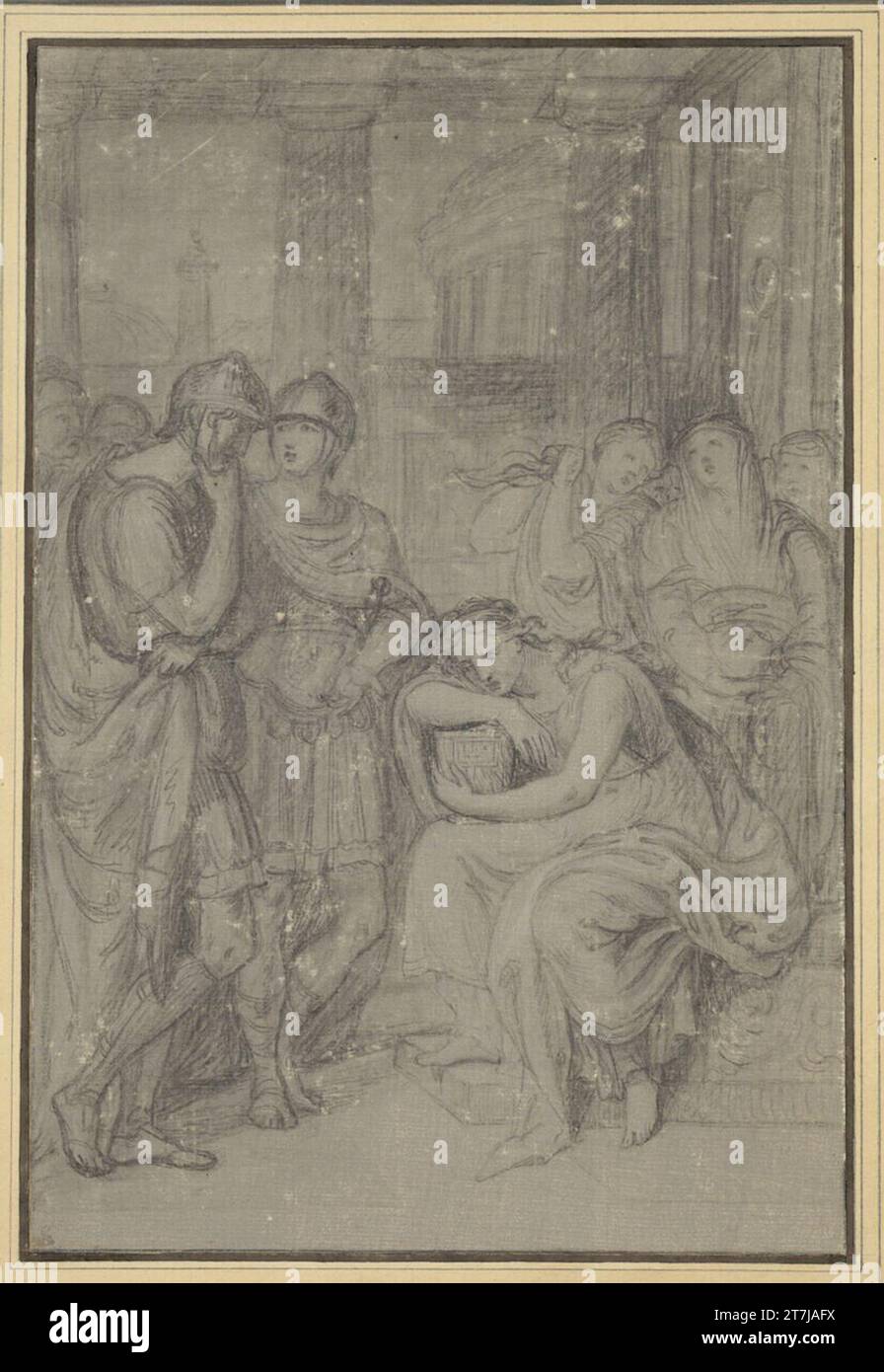 Peder Als Elektra cries the death of Agamemnons. Pencil Stock Photo - Alamy