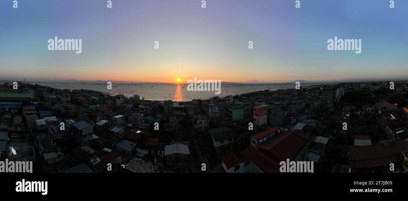 A panoramic sunrise over Laguna de Bay, Philippines Stock Photo - Alamy