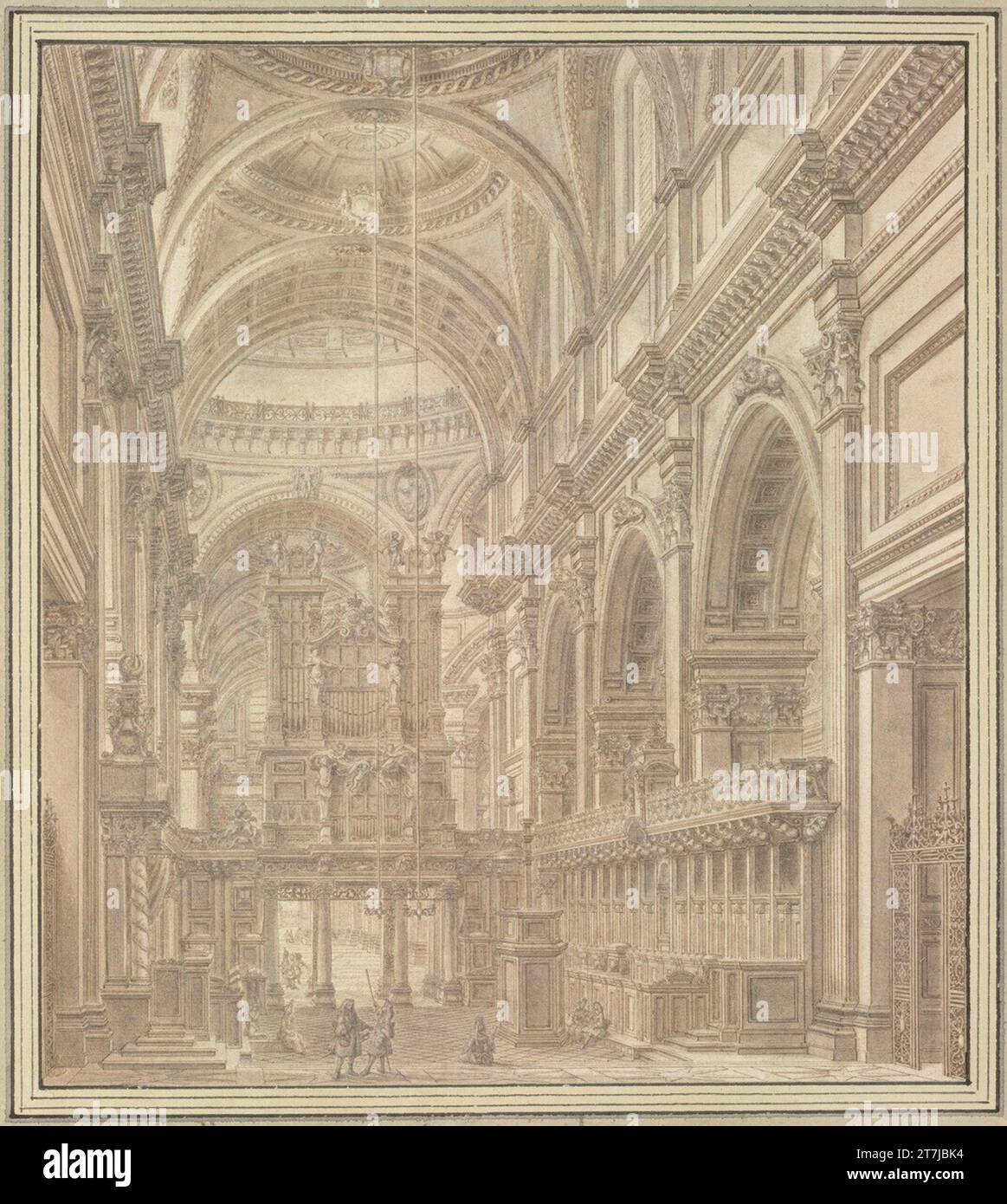 Robert Trevitt The choir of St. Paul's Cathedral in London. Feder in ...