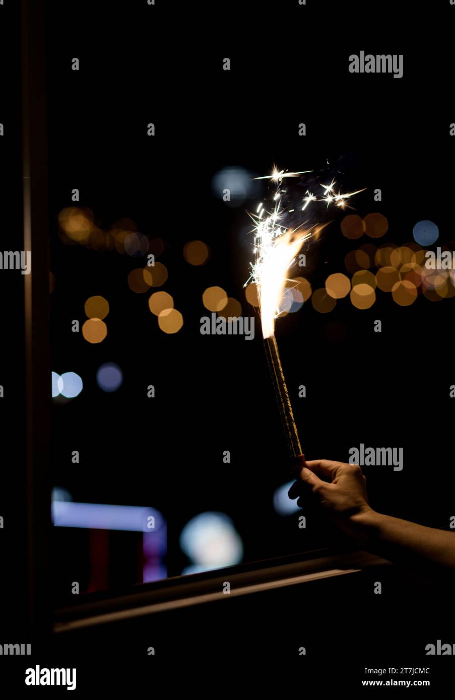 Holding fireworks hi-res stock photography and images - Alamy