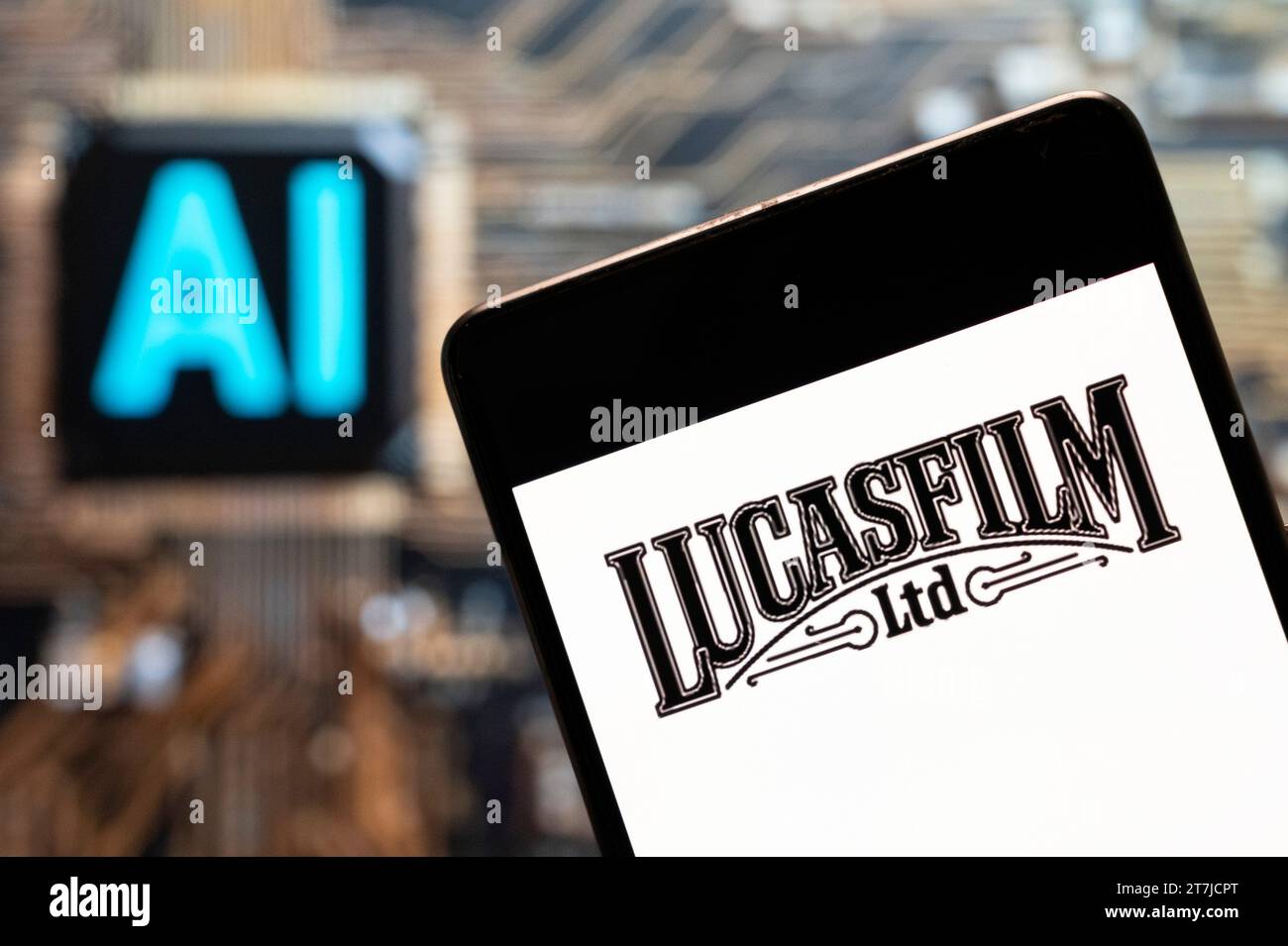 In this photo illustration, the American film and television production ...