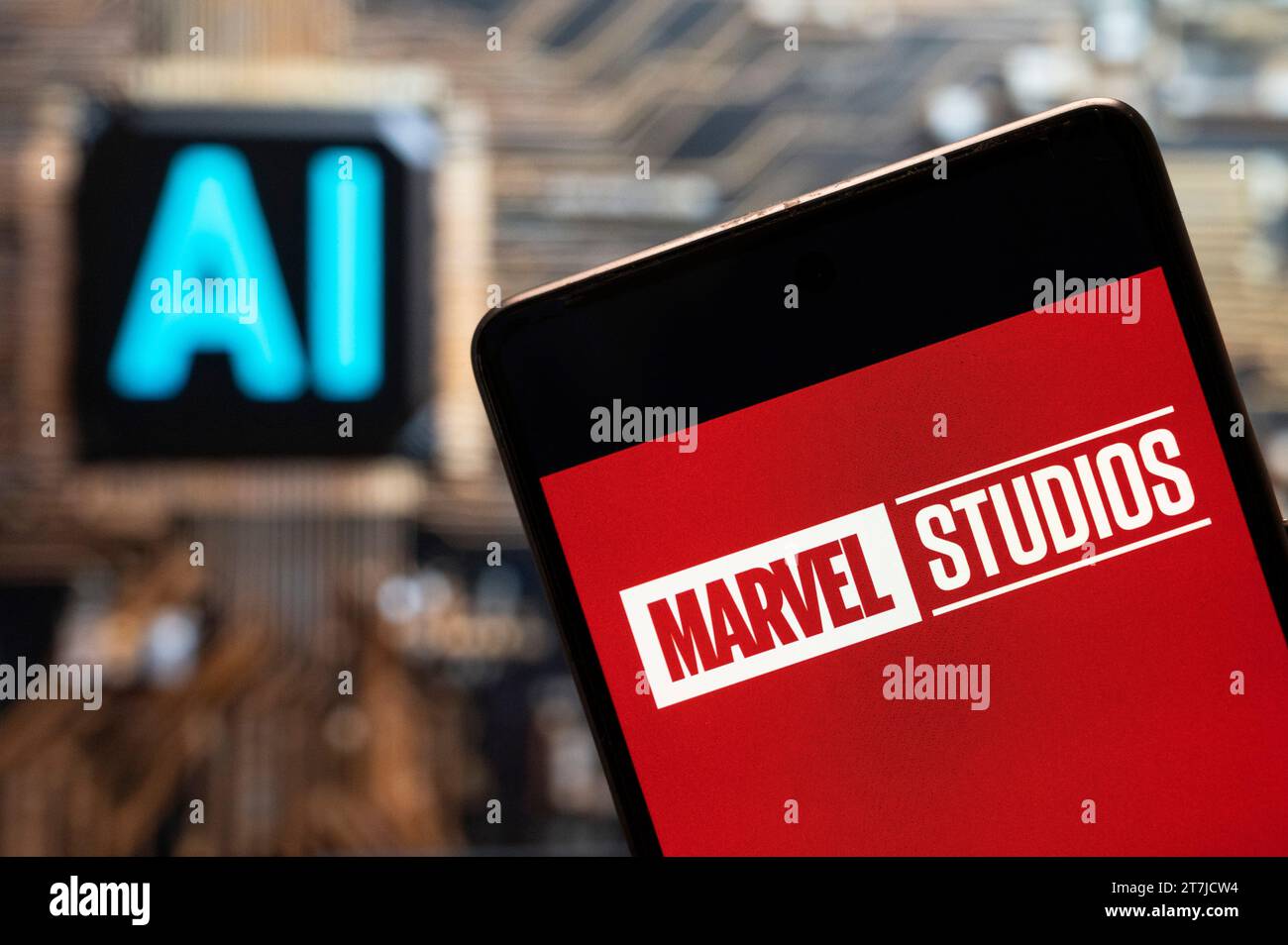 In this photo illustration, the American film production label owned by ...