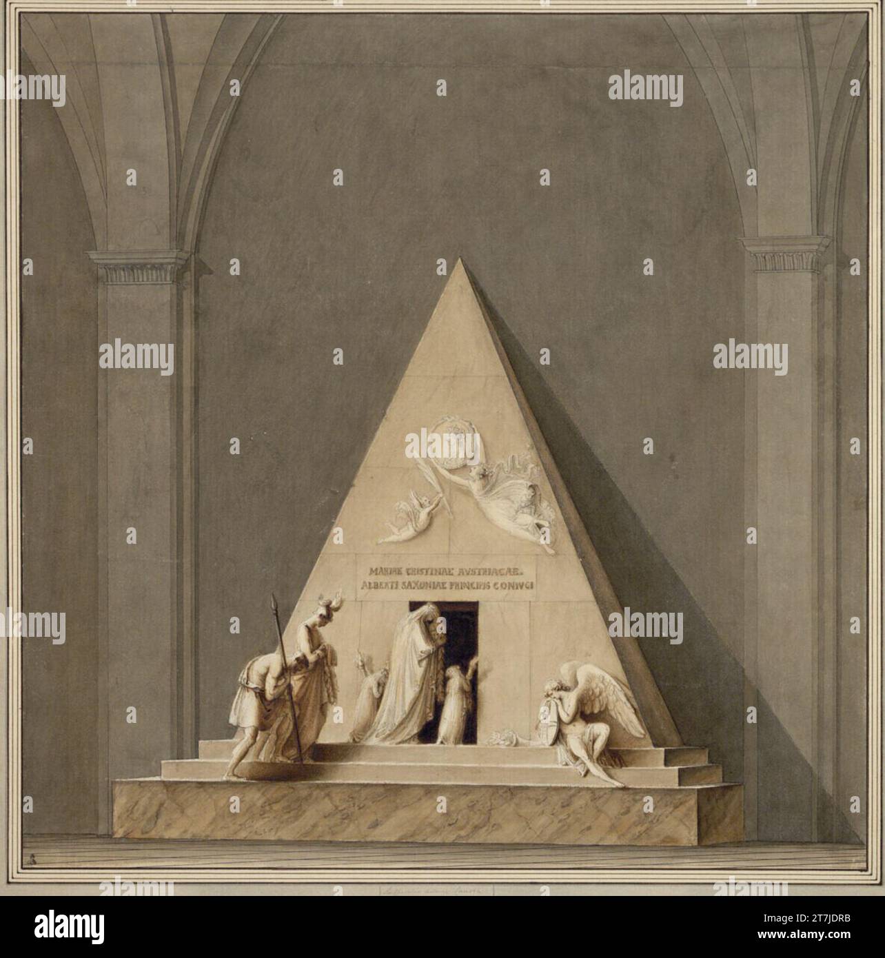 Antonio Canova The kenotaph of Archduchess Marie Christine in the ...