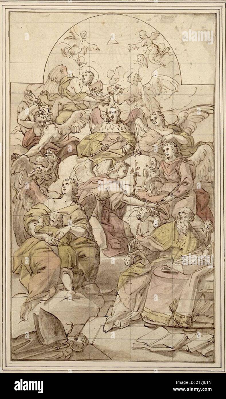 Nikolaus Gottfried Stuber The Holy Church father Augustine von Engel ...