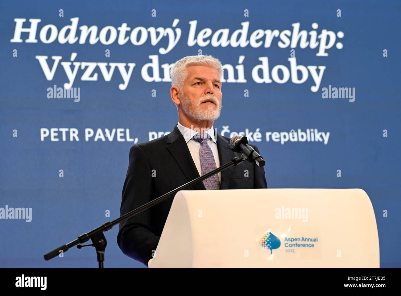 Prague, Czech Republic. 16th Nov, 2023. Czech President Petr Pavel ...