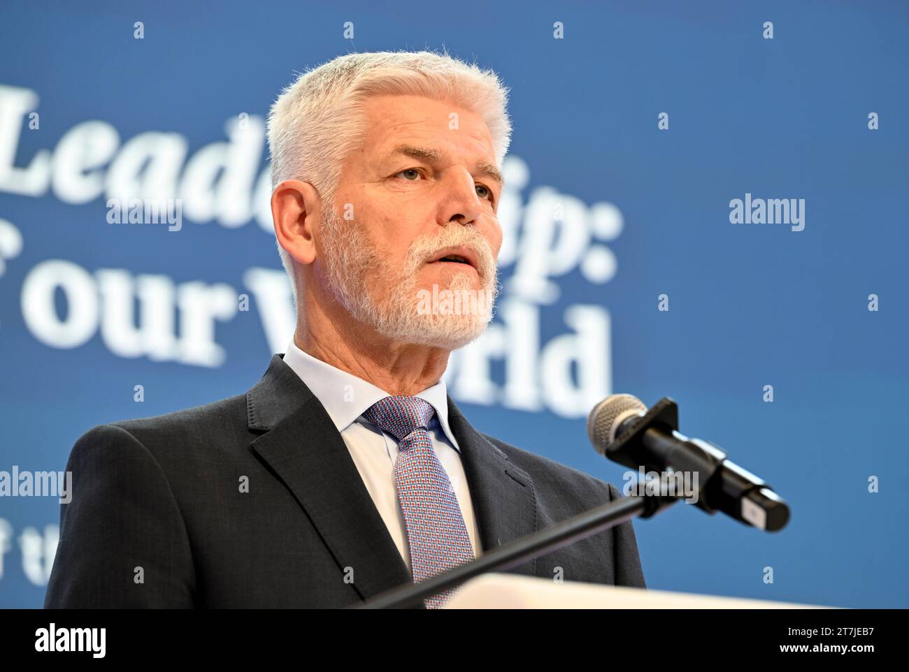 Prague, Czech Republic. 16th Nov, 2023. Czech President Petr Pavel ...