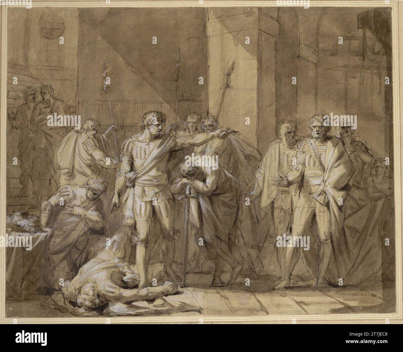 Josef Abel Don Carlos and King Philipp II to Posa's body (Friedrich ...