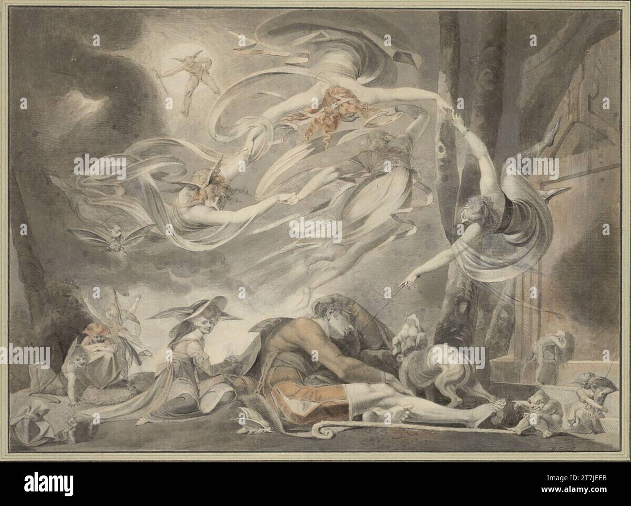 Johann Heinrich Füssli d. J. The shepherd's dream (John Milton ...