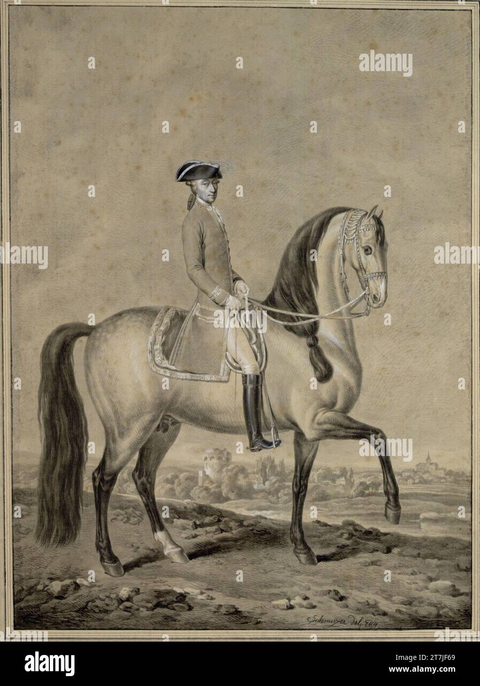 Jacob Matthias Schmutzer Prince Wenzel from Kaunitz on horseback in ...